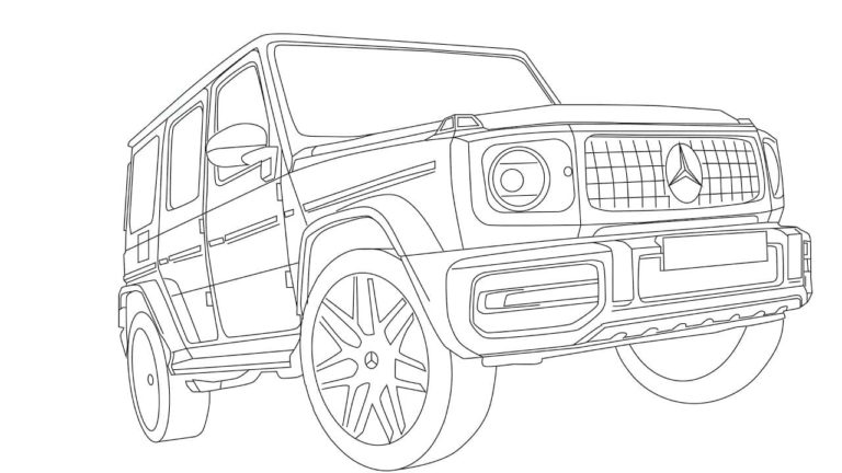 Mercedes G Class coloring pages | Coloring Pages for Boys