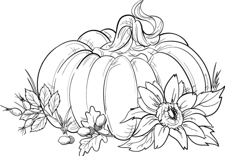 Раскраски Тыква 90 Картинок для раскрашивания