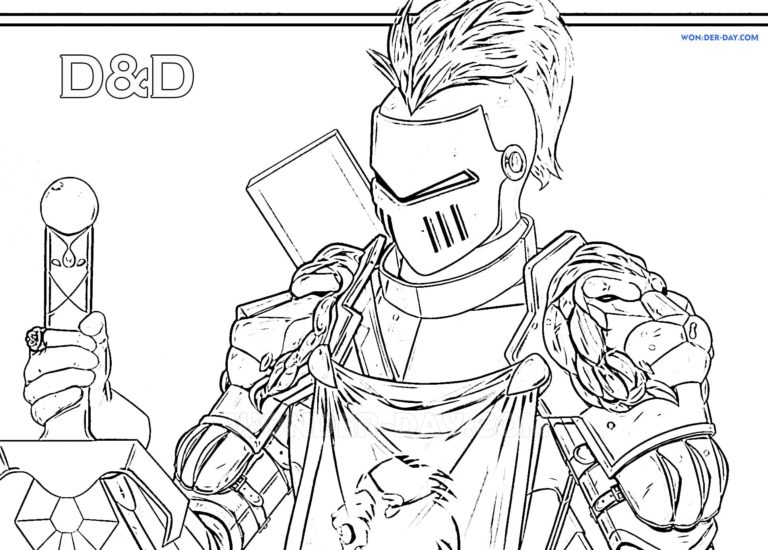Dungeons & Dragons coloring pages | Free D&D coloring pages