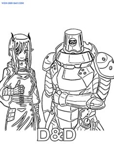 Dungeons & Dragons coloring pages | Free D&D coloring pages