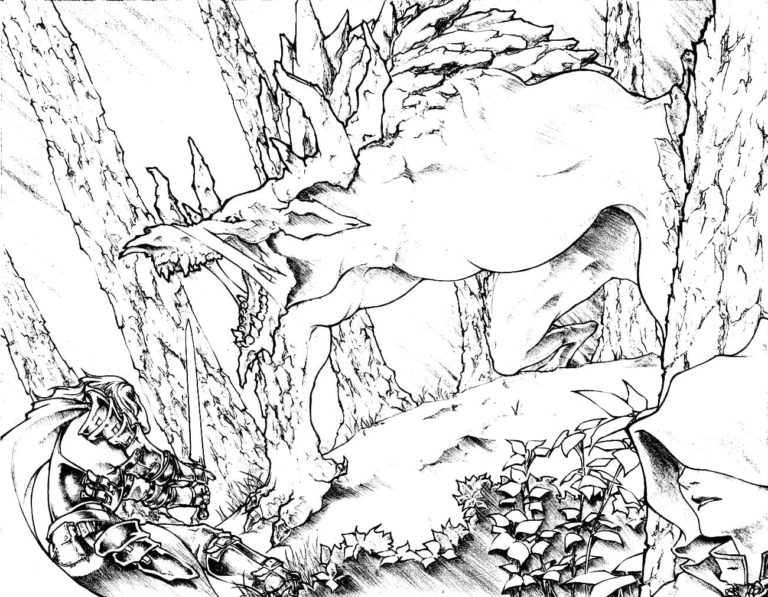 Dungeons & Dragons coloring pages | Free D&D coloring pages