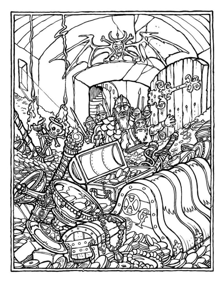 Dungeons & Dragons coloring pages | Free D&D coloring pages
