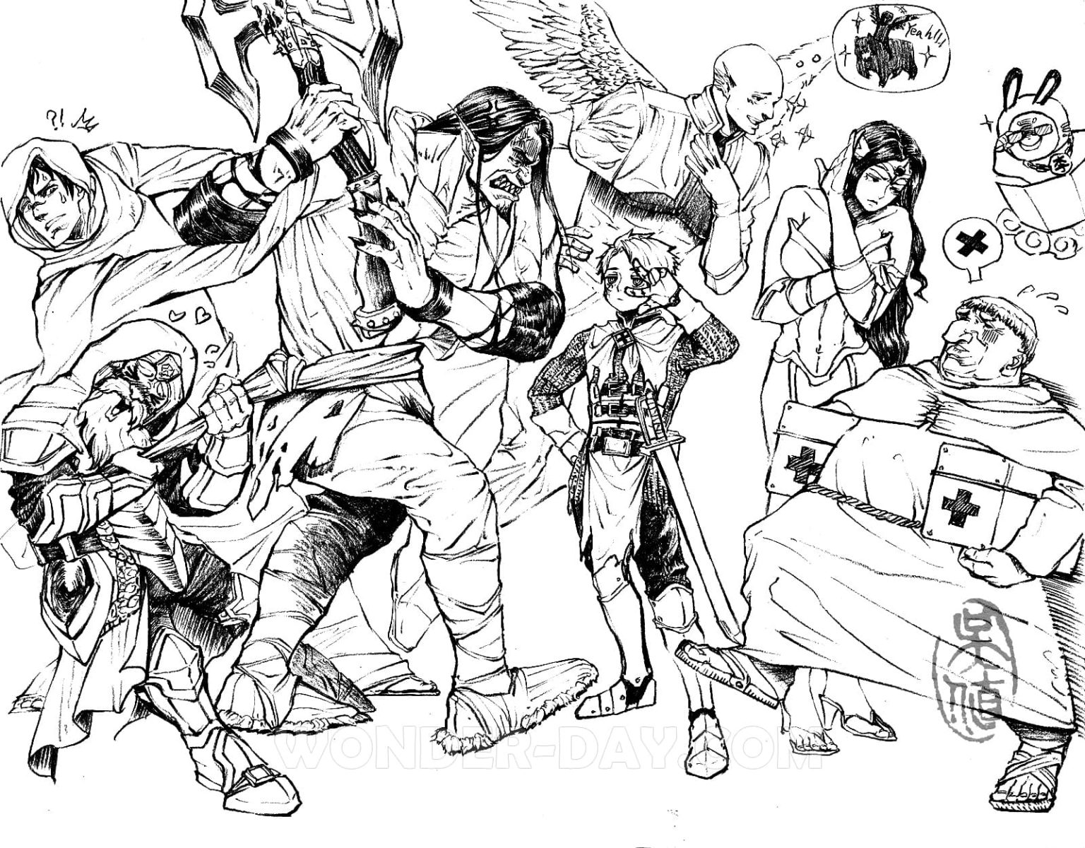 Dungeons & Dragons coloring pages | Free D&D coloring pages