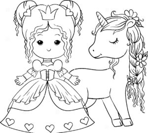 Раскраски Принцессы | Скачать и распечатать для девочек