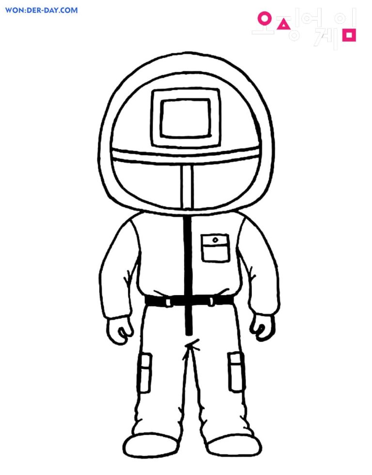 Squid Game Coloring Pages | Free Coloring Pages
