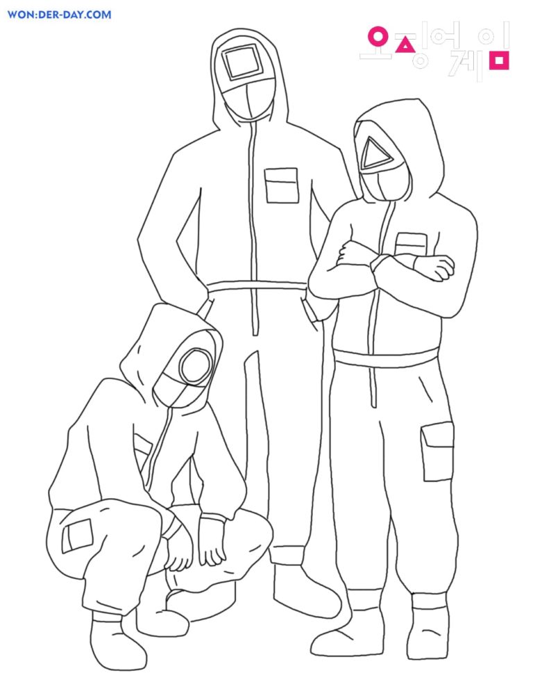 Squid Game Coloring Pages | Free Coloring Pages