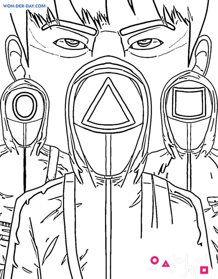 Squid Game Coloring Pages | Free Coloring Pages