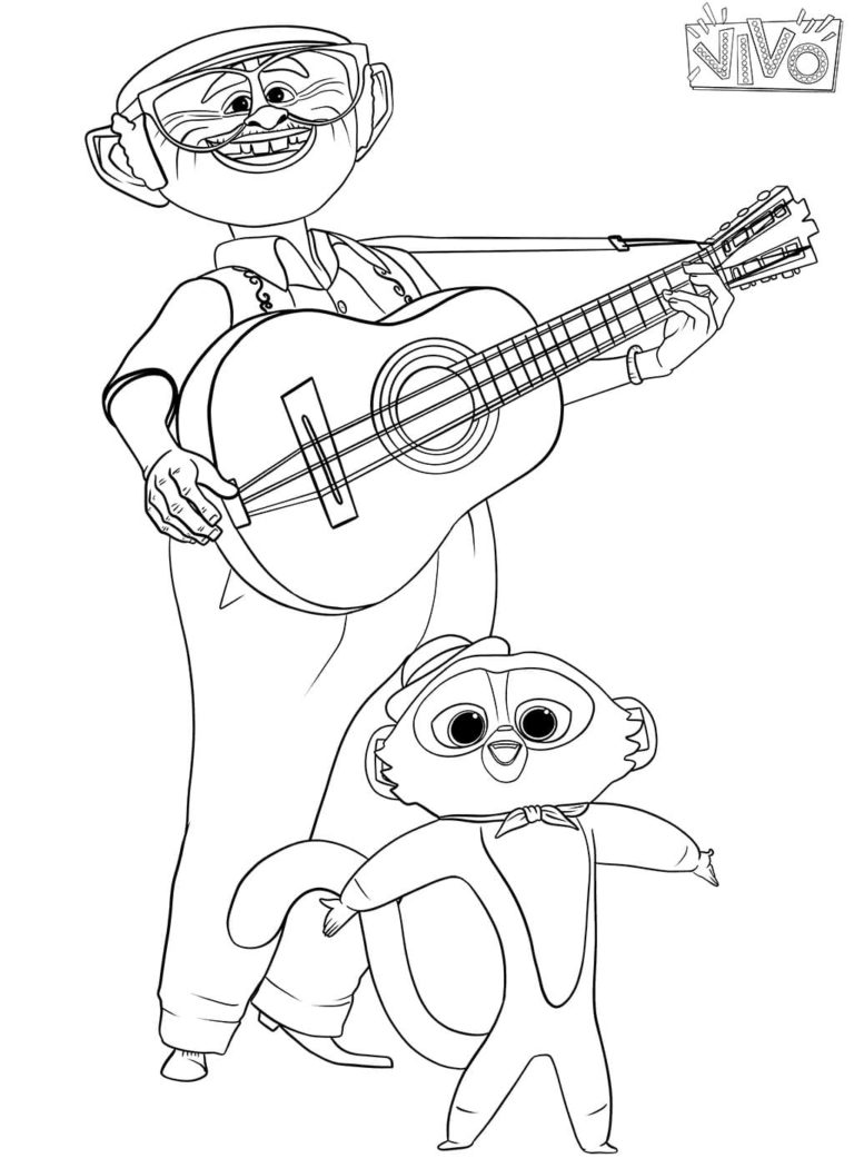 Vivo coloring pages | Free coloring pages for Kids - wonder-day.com