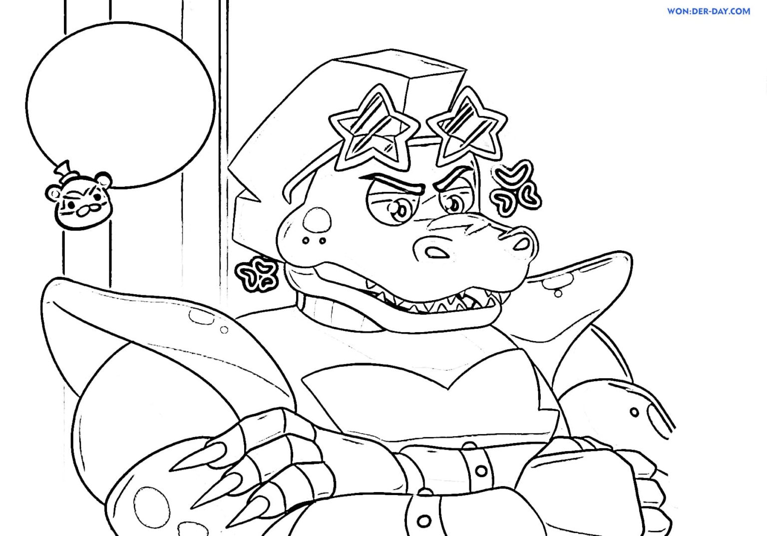 Montgomery Gator Coloring Pages | WONDER DAY — Coloring pages for ...