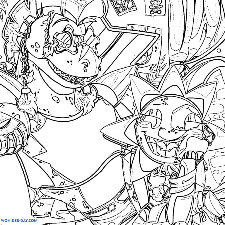 Montgomery Gator Coloring Pages | WONDER DAY — Coloring pages for ...