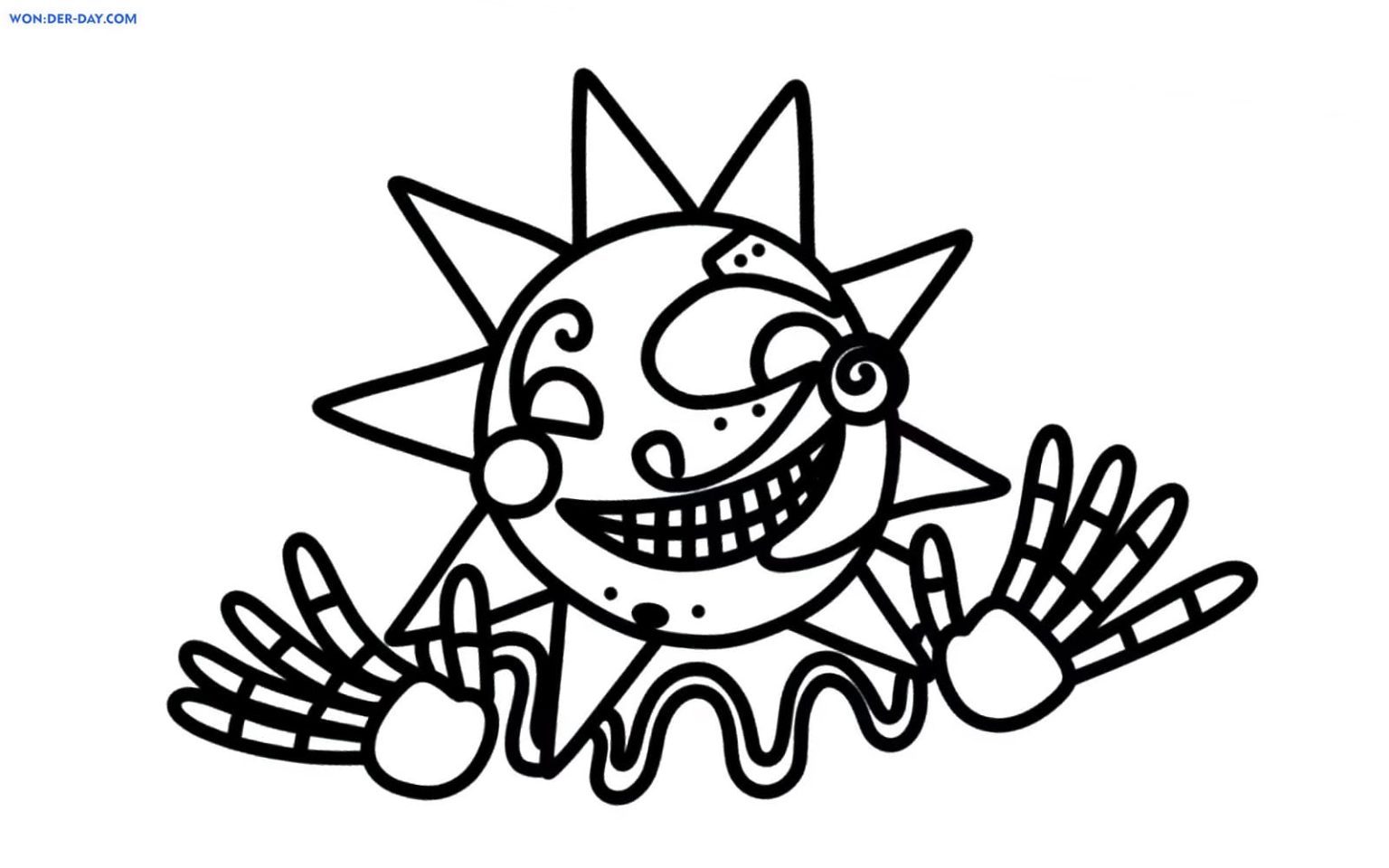 Sundrop FNAF Coloring Pages | WONDER DAY — Coloring pages for children ...