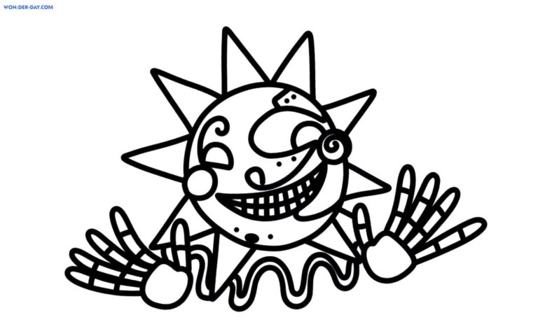 Sundrop FNAF Coloring Pages | WONDER DAY — Coloring pages for children ...