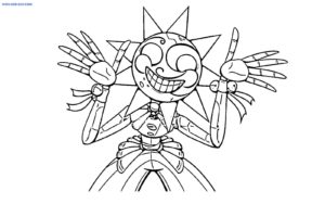 Sundrop FNAF Coloring Pages | WONDER DAY — Coloring pages for children ...