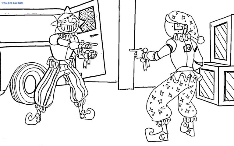 Sundrop FNAF Coloring Pages | WONDER DAY — Coloring pages for children ...