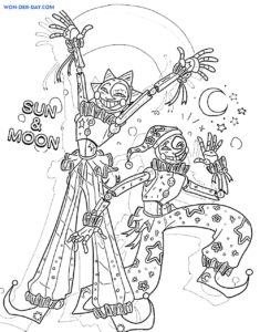 Sundrop FNAF Coloring Pages | WONDER DAY — Coloring pages for children ...