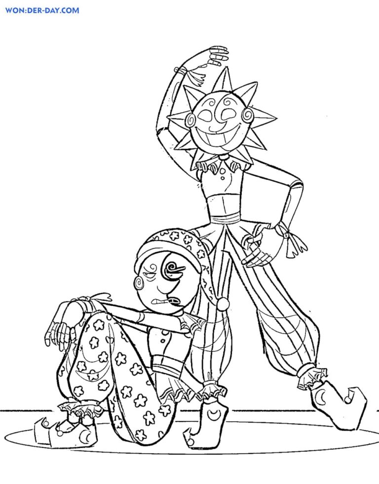 Sundrop FNAF Coloring Pages | WONDER DAY — Coloring pages for children ...