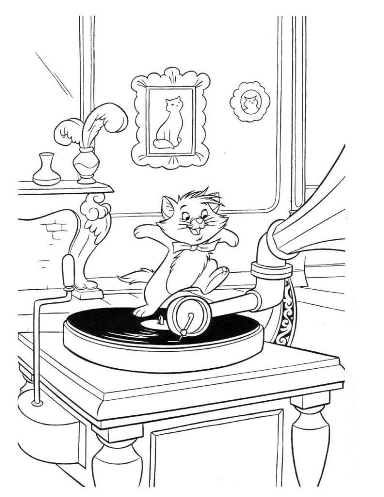 Coloring Aristocats Malley Pages Thomas Duchess Disney Marie Adornos ...
