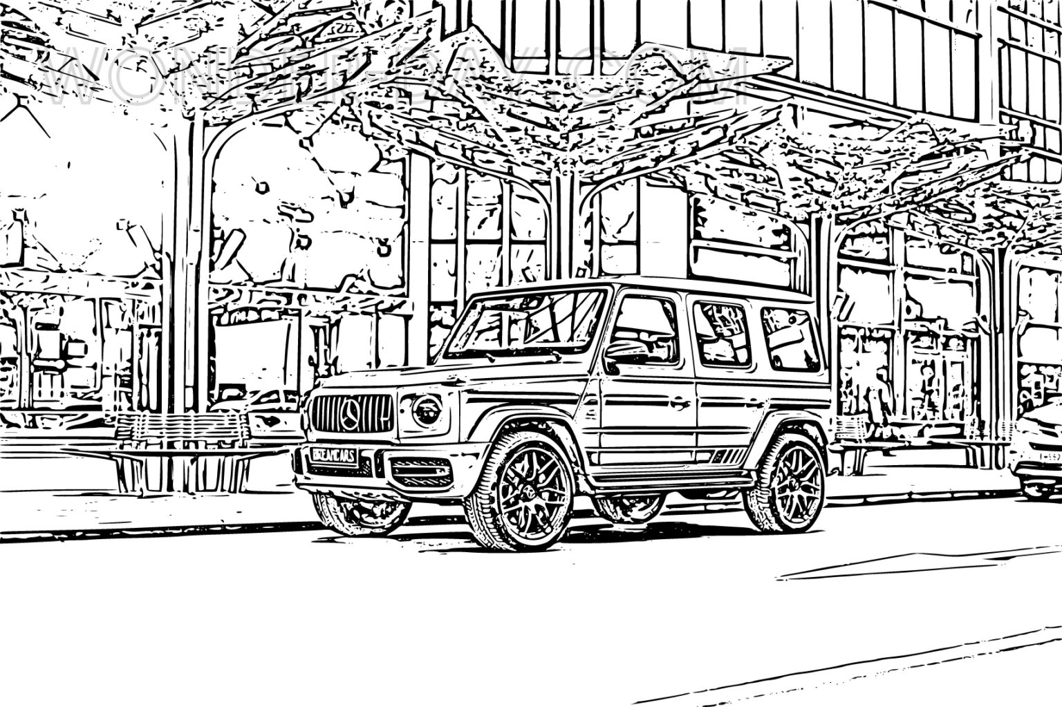 Mercedes G Class coloring pages | Coloring Pages for Boys