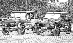 Mercedes G Class coloring pages | Coloring Pages for Boys