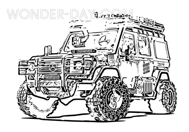 Mercedes G Class coloring pages | Coloring Pages for Boys