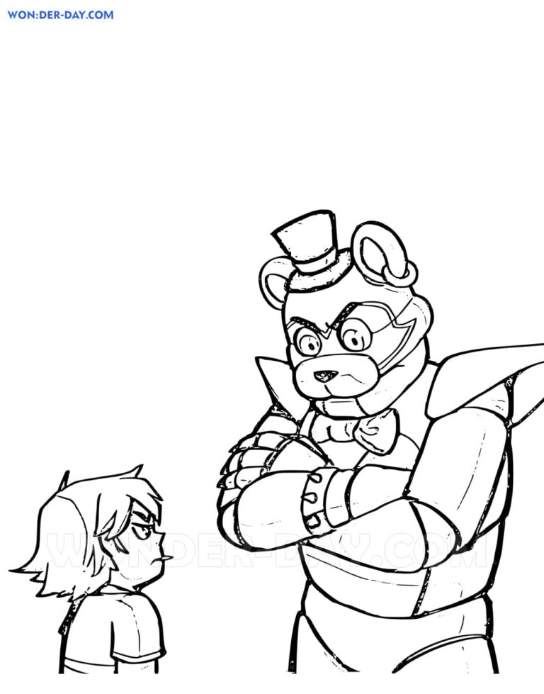 Fnaf Security Breach Coloring Pages | WONDER DAY — Coloring pages for ...