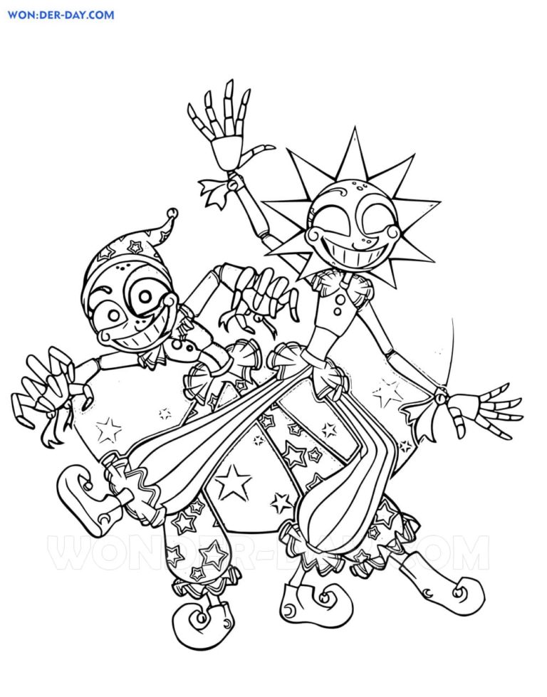 Fnaf Security Breach Coloring Pages | WONDER DAY — Coloring pages for ...