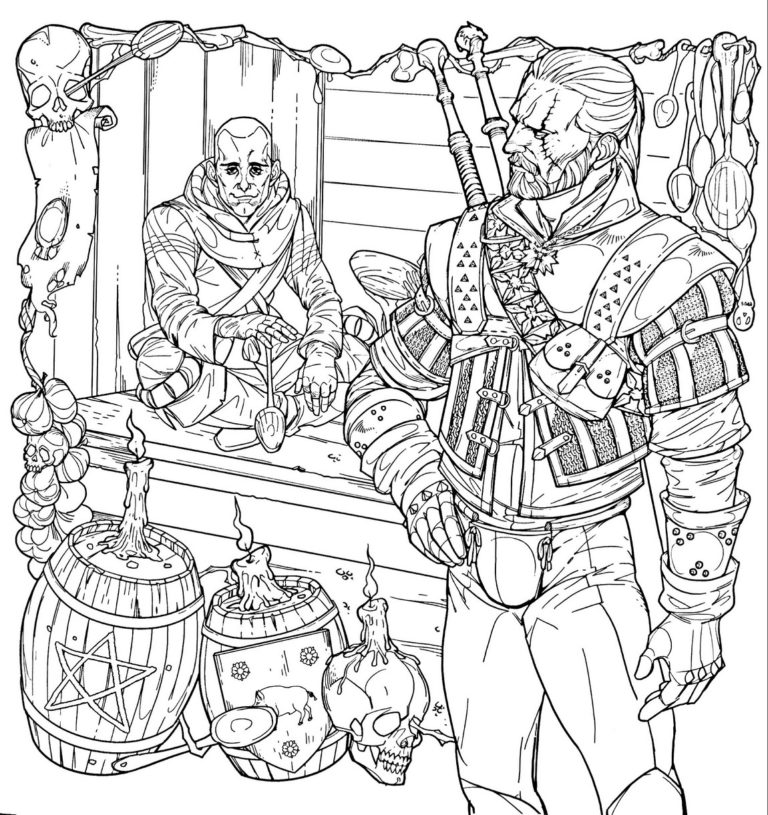 Witcher Coloring Pages | Printable Coloring Pages