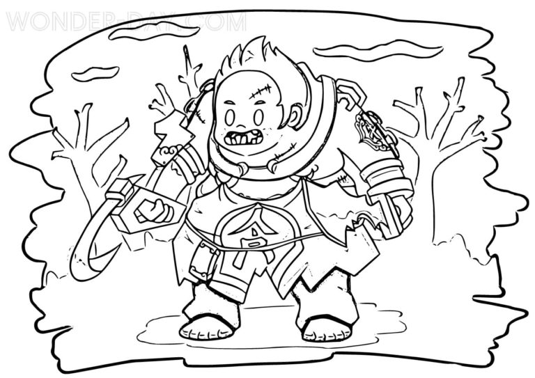 Pudge Dota 2 Coloring Pages | WONDER DAY — Coloring pages for children ...