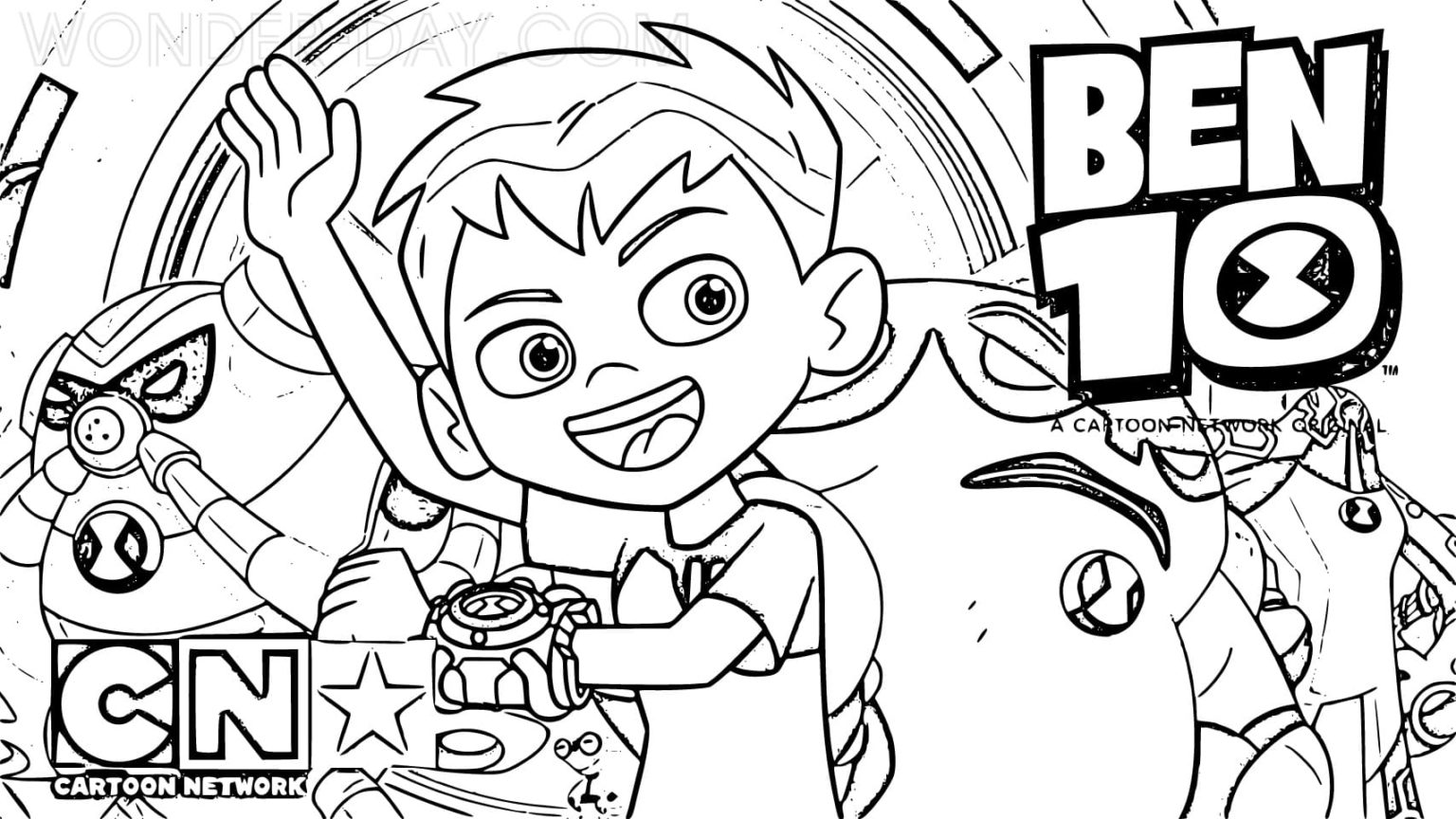 Ben 10 Coloring Pages | Free Coloring Pages for Kids