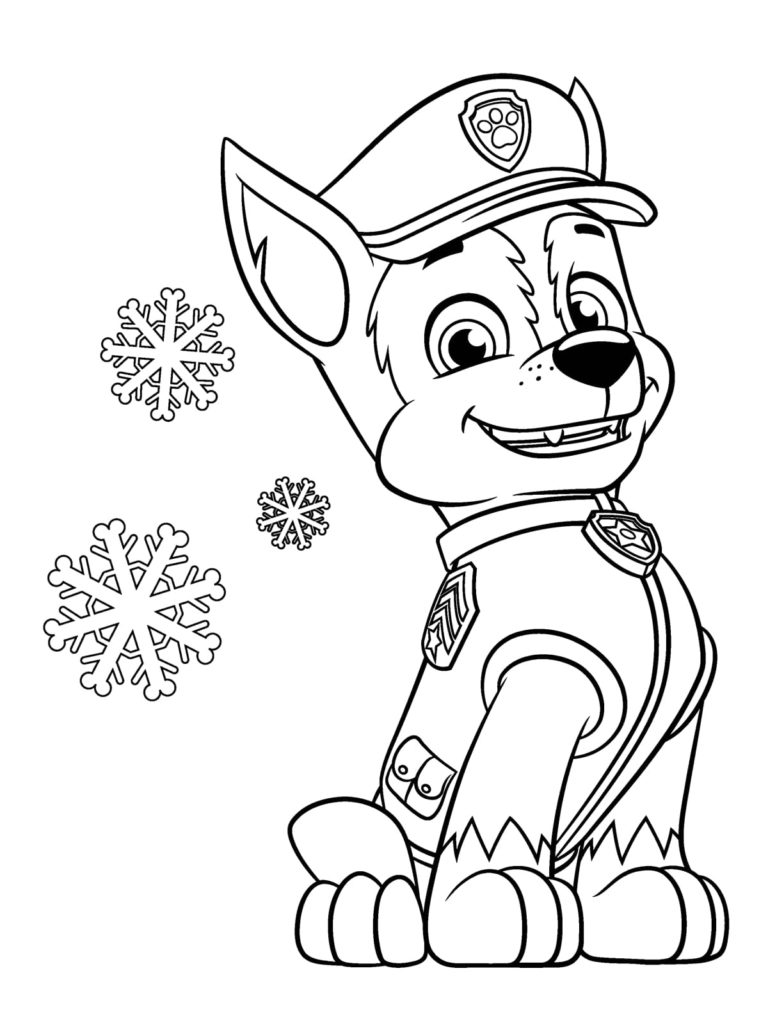 Chase Paw Patrol Coloring Pages | WONDER DAY — Coloring pages for ...