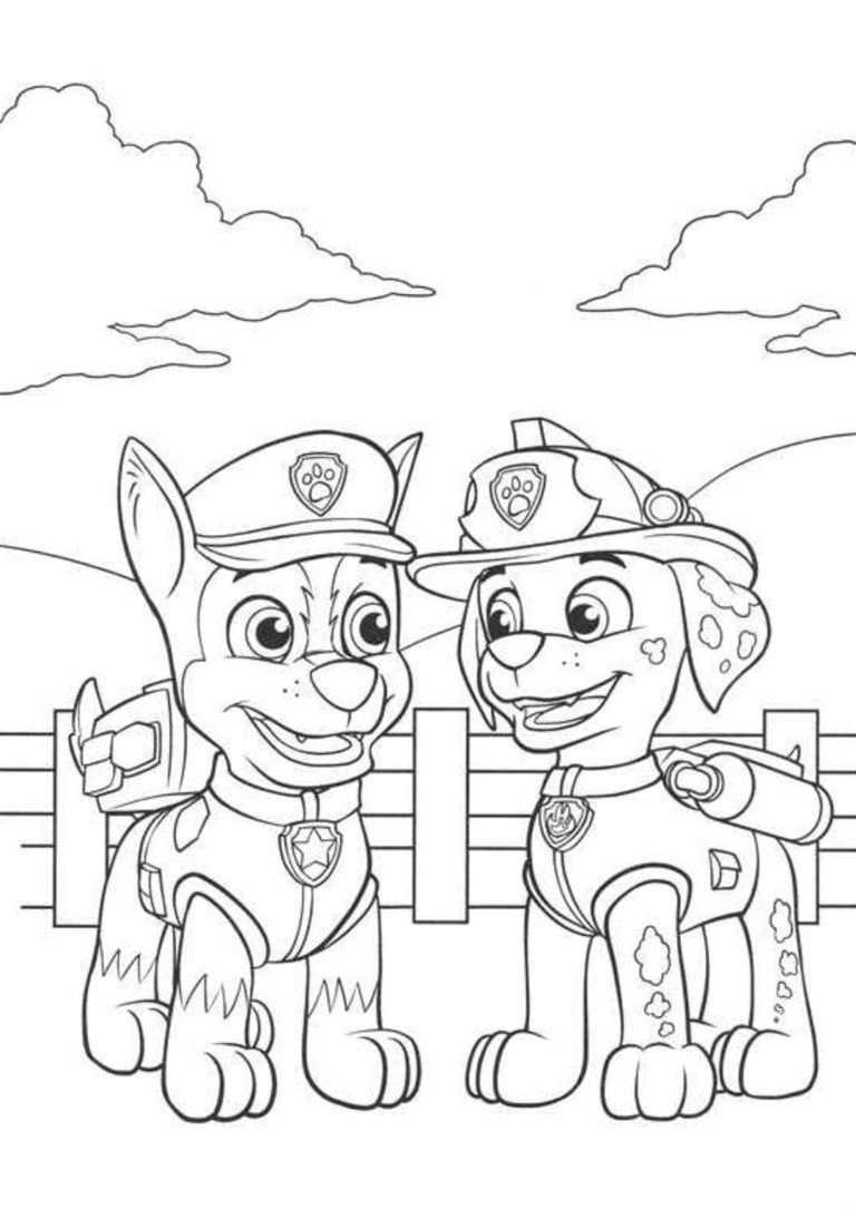 Chase Paw Patrol Coloring Pages | WONDER DAY — Coloring pages for ...