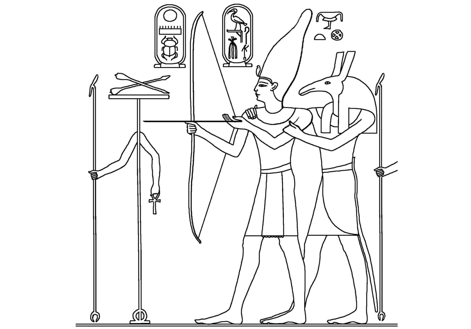 Раскраски Египет | Скачать и распечатать бесплатно