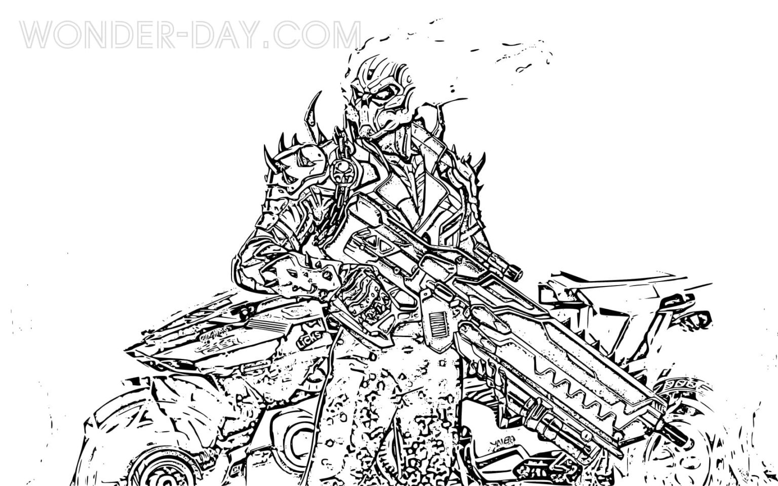 Ghost Rider Coloring Pages | WONDER DAY — Coloring pages for children ...