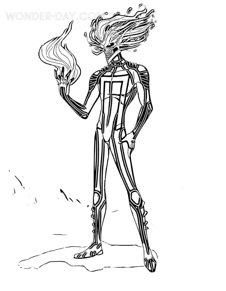 Ghost Rider Coloring Pages | WONDER DAY — Coloring pages for children ...
