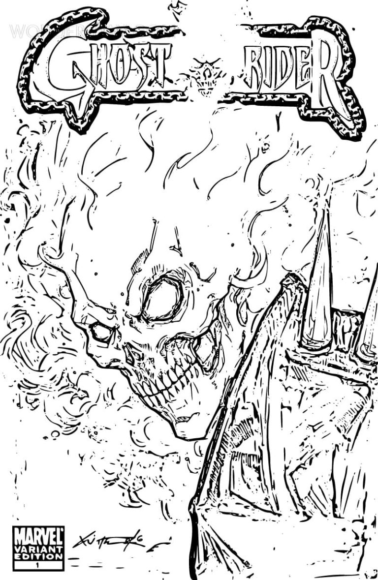 Ghost Rider Coloring Pages | WONDER DAY — Coloring pages for children ...