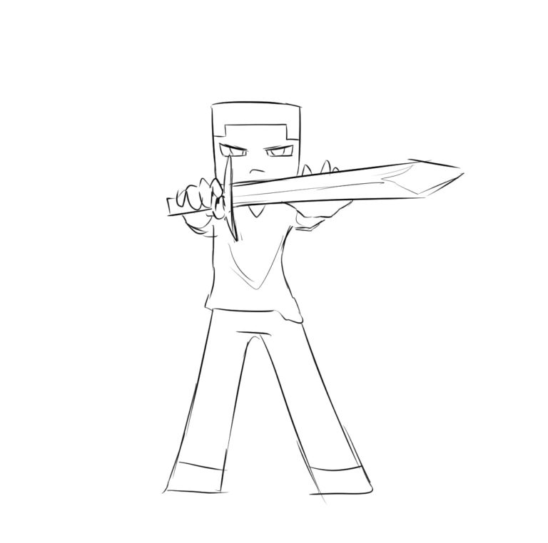 Herobrine Minecraft Coloring Pages | WONDER DAY — Coloring pages for ...