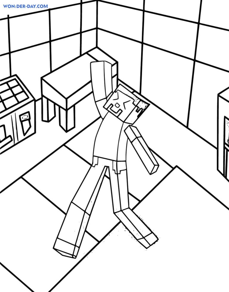 Herobrine Minecraft Coloring Pages | WONDER DAY — Coloring pages for ...