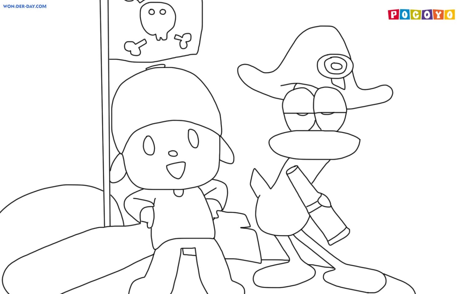 Pocoyo Coloring Pages | Print for Kids
