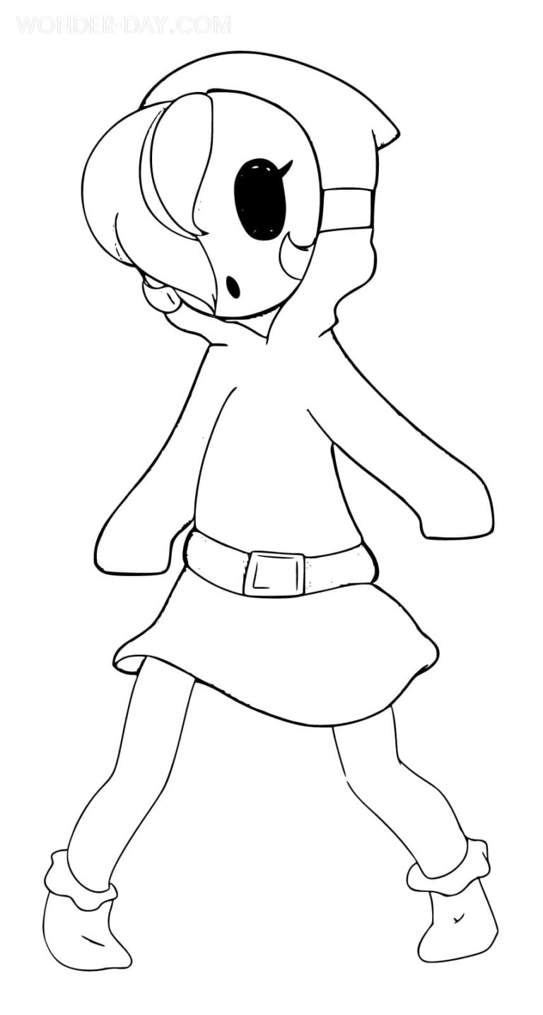 Shy Guy Mario Coloring Pages | WONDER DAY — Coloring pages for children ...