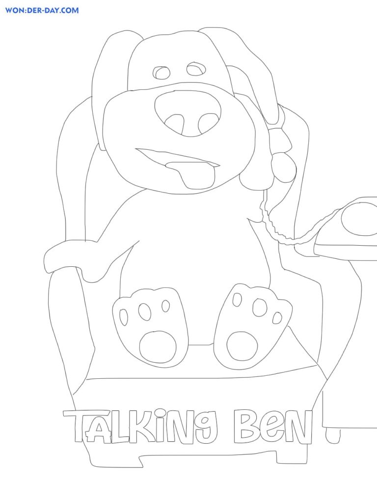 Talking Ben Coloring Pages | WONDER DAY — Coloring pages for children ...