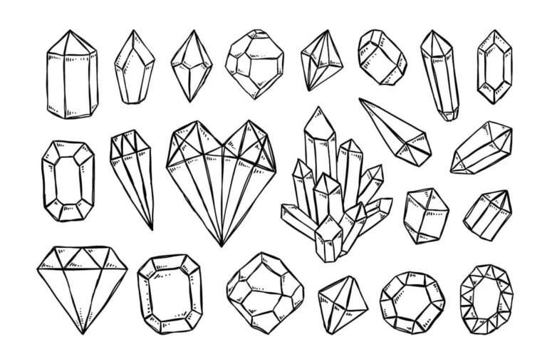 Crystal Coloring Pages | Free Coloring Pages