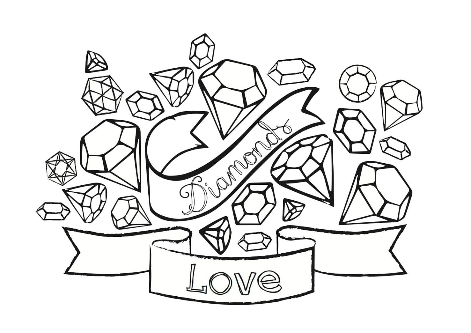 Crystal Coloring Pages | Free Coloring Pages