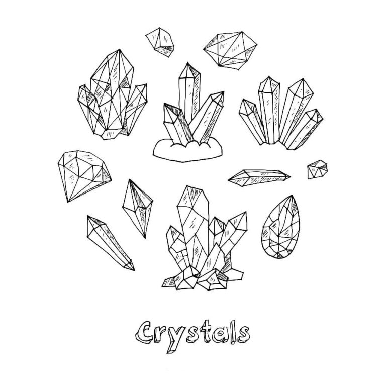 Crystal Coloring Pages | Free Coloring Pages