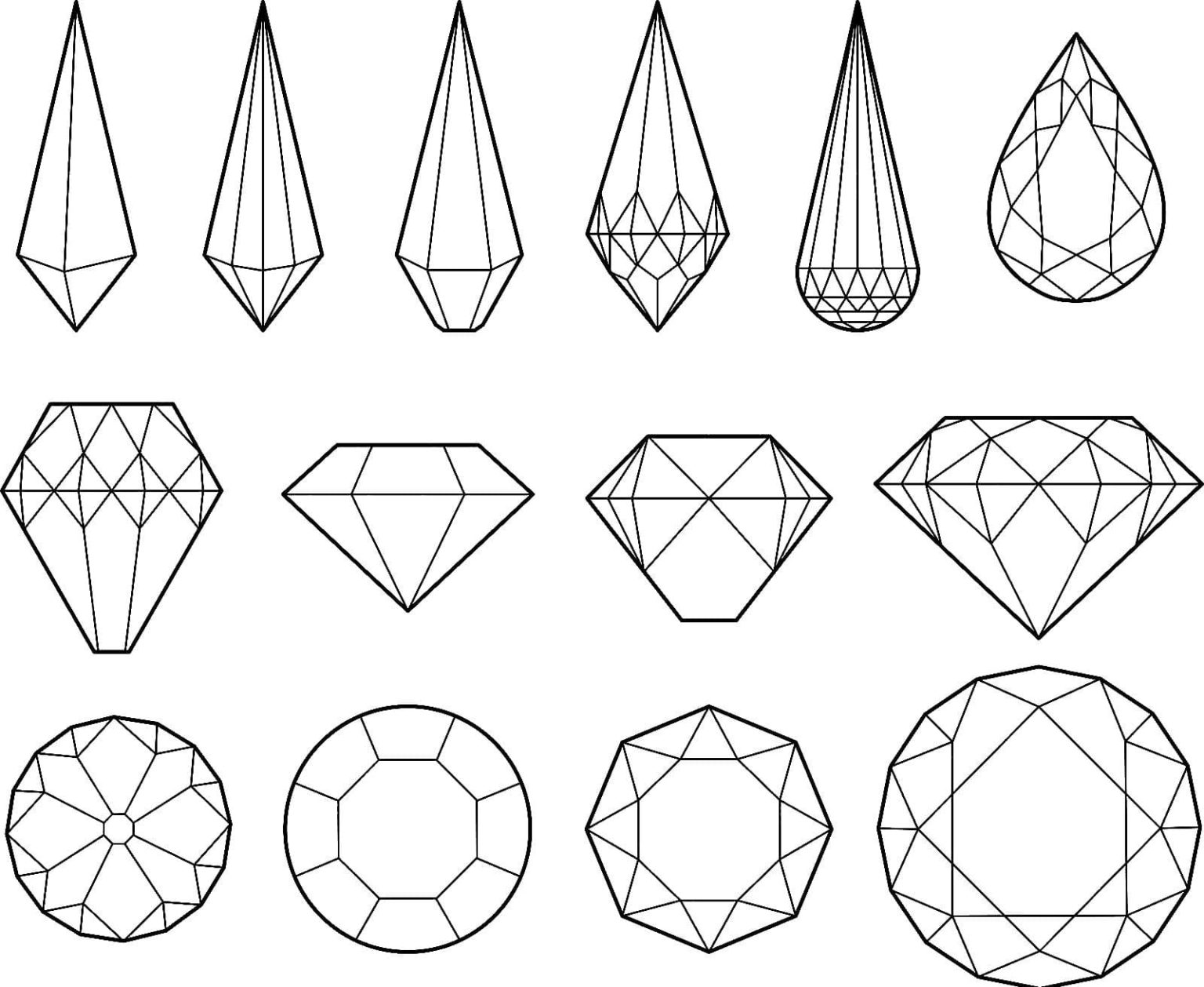 Crystal Coloring Pages | Free Coloring Pages