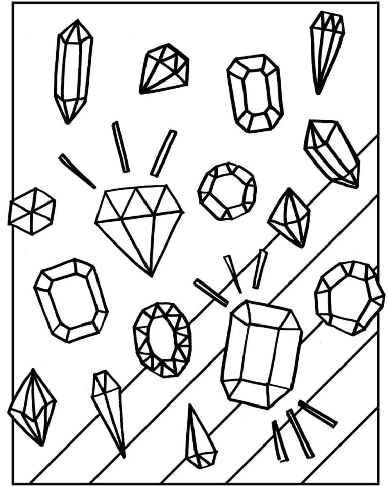 Crystal Coloring Pages | Free Coloring Pages