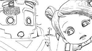 Mighty Express coloring pages | Print for Kids