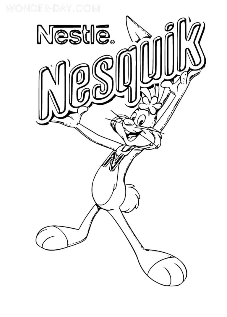 Nesquik Coloring Pages | Printable Coloring Pages