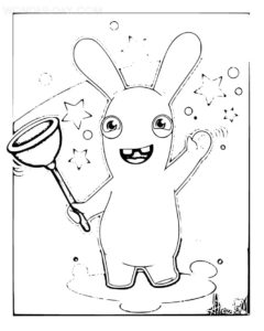 Rabbids Invasion Coloring Pages | WONDER DAY — Coloring pages for ...