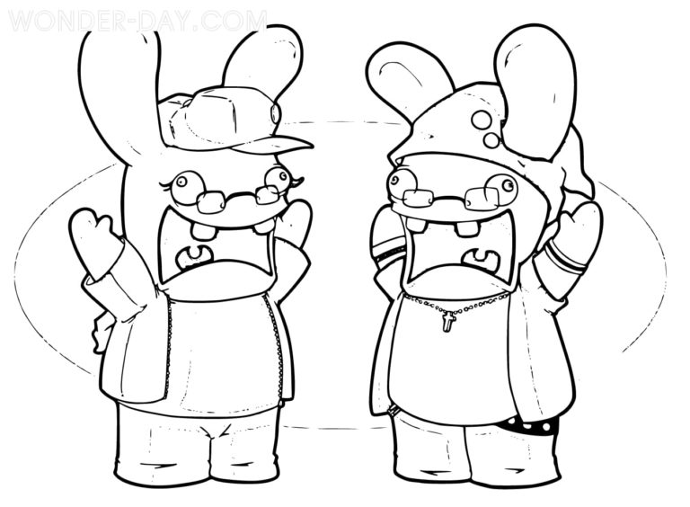 Rabbids Invasion Coloring Pages | WONDER DAY — Coloring pages for ...