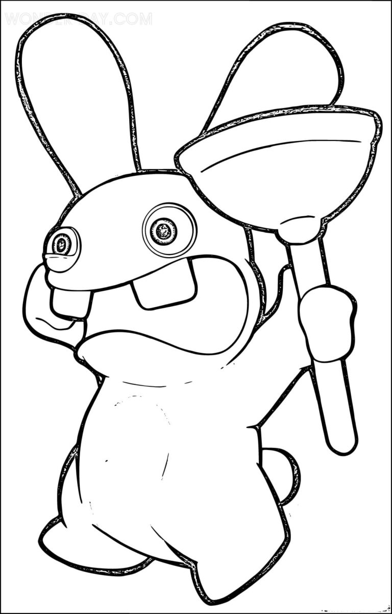 Rabbids Invasion Coloring Pages | WONDER DAY — Coloring pages for ...